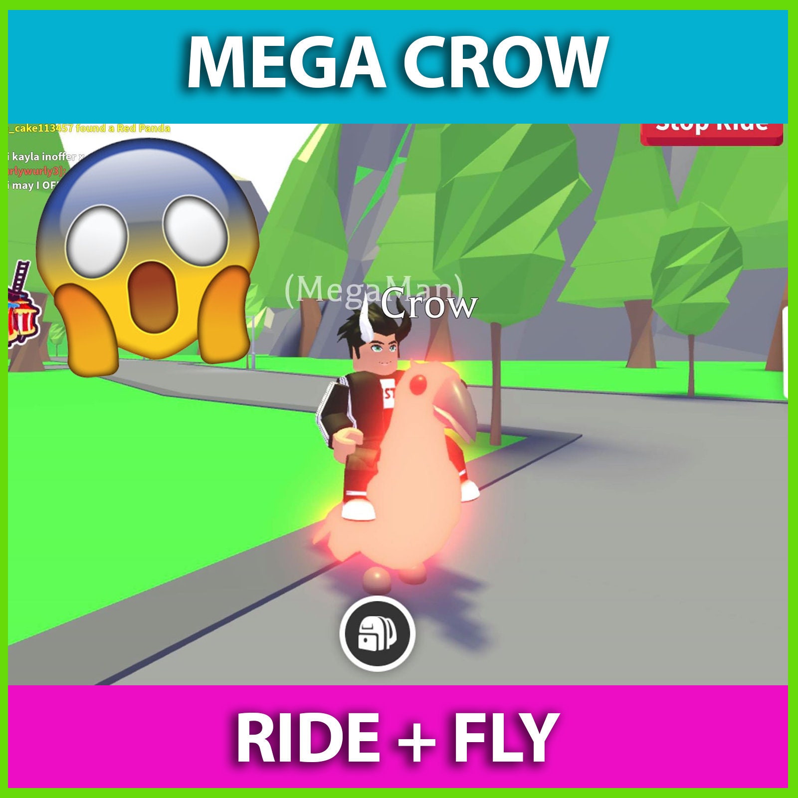 Mega crow adopt me ultra rare pet Adopt Me Fast Delivery | Etsy