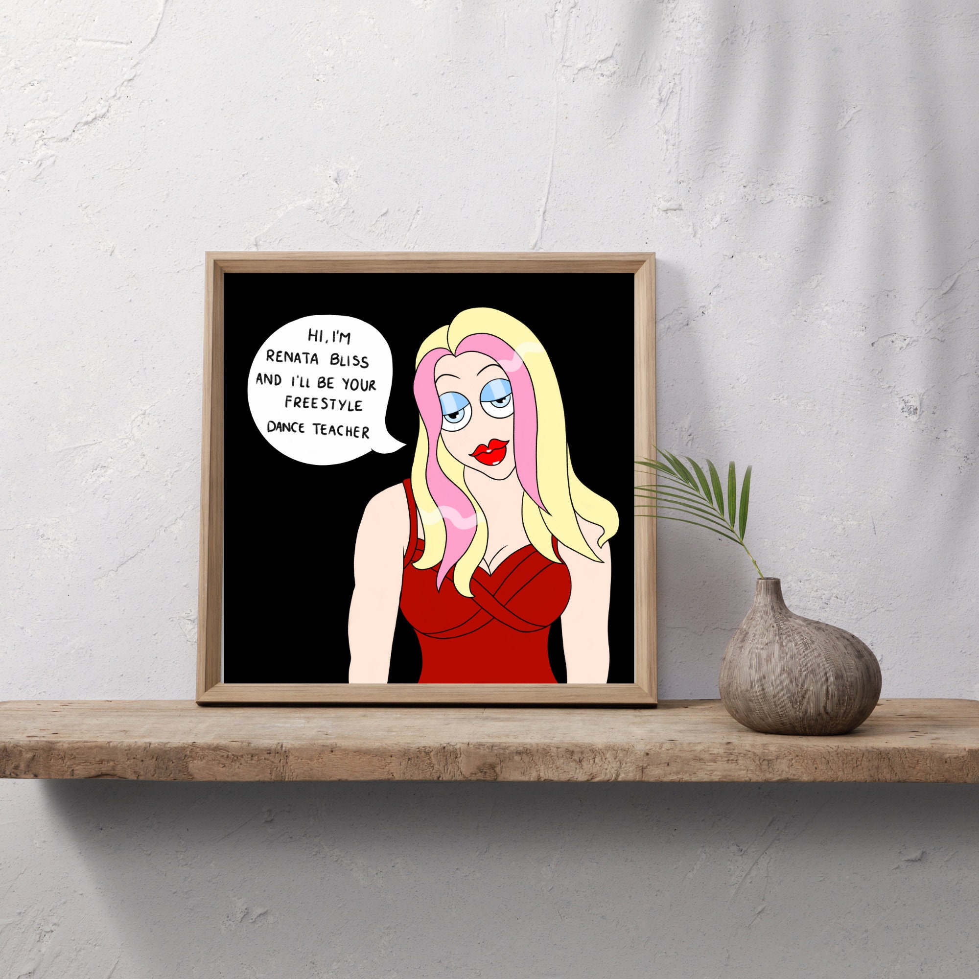 Vine Meme Freestyle Dance Teacher Set Of 2 Prints Wall | Etsy