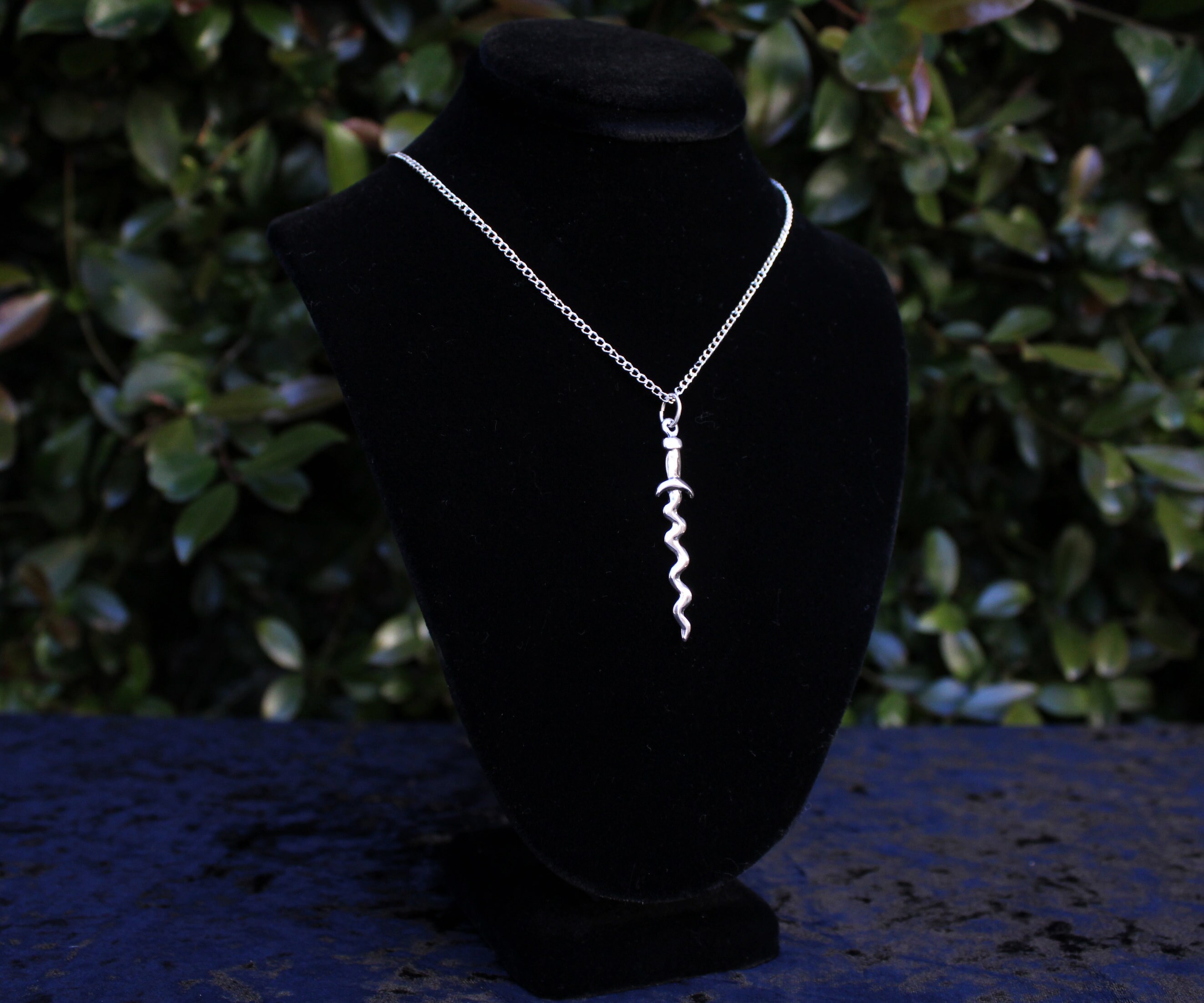 Flaming Sword Pendent on 24 Chain Sterling Silver 925 - Etsy UK