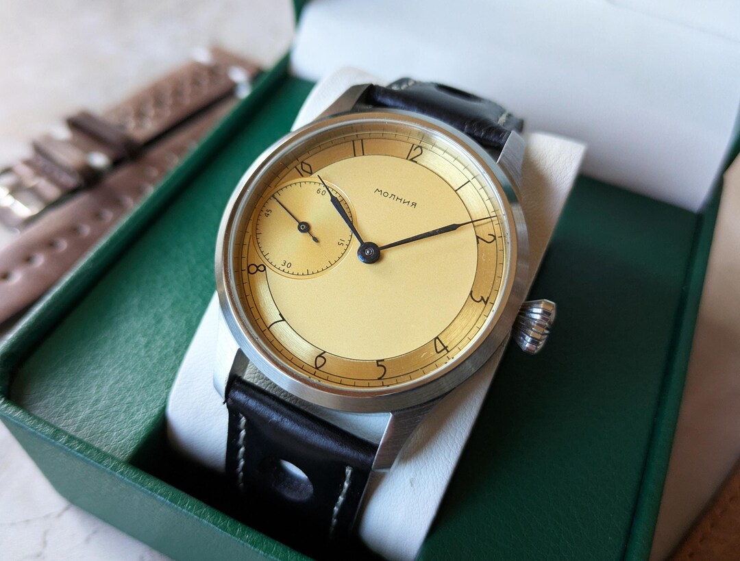 Mechanical Watch "molnija", Movement Molnija 3602, Molnija Pilot Watch ...