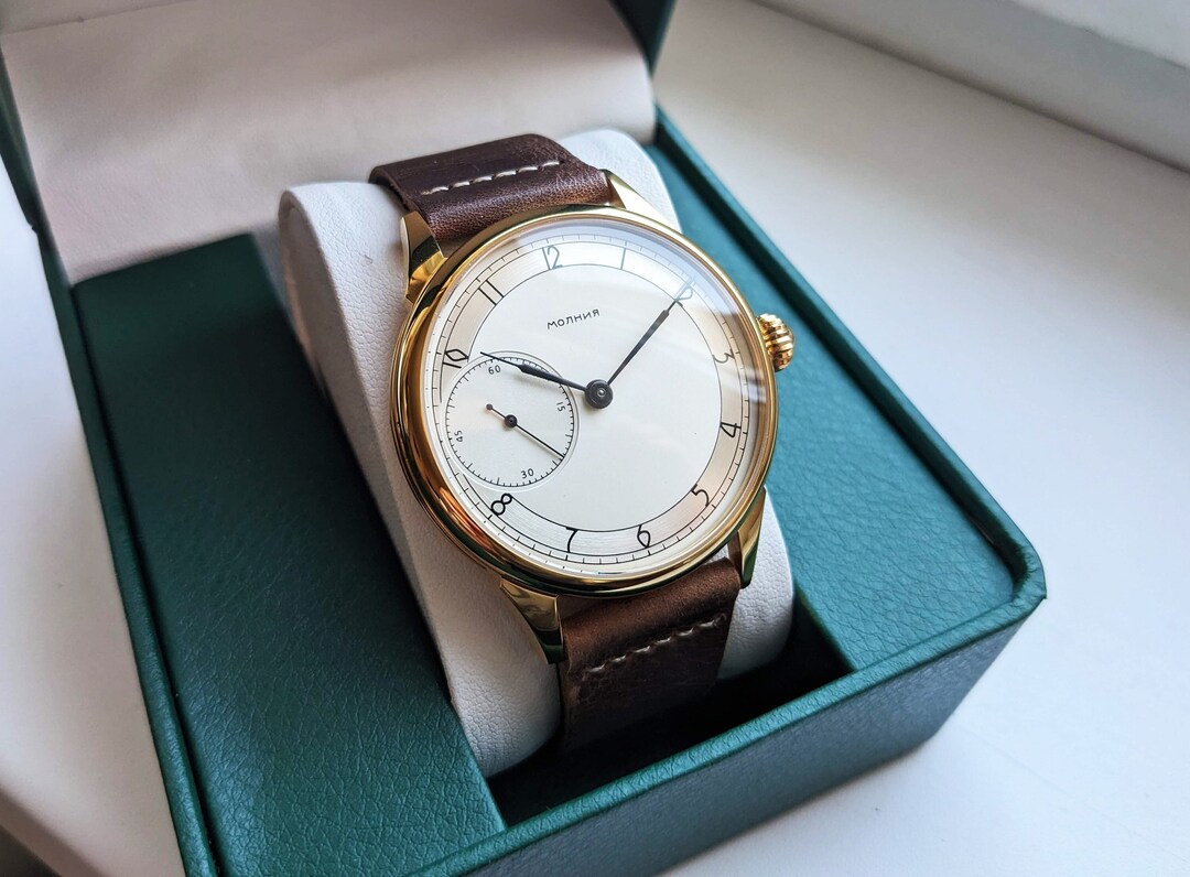 Mechanical Watch molnija, Movement Molnija 3602 1970s, Molnija Pilot ...