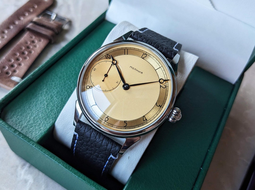 Mechanical Watch "molnija", Movement Molnija 3602, Molnija Pilot Watch ...