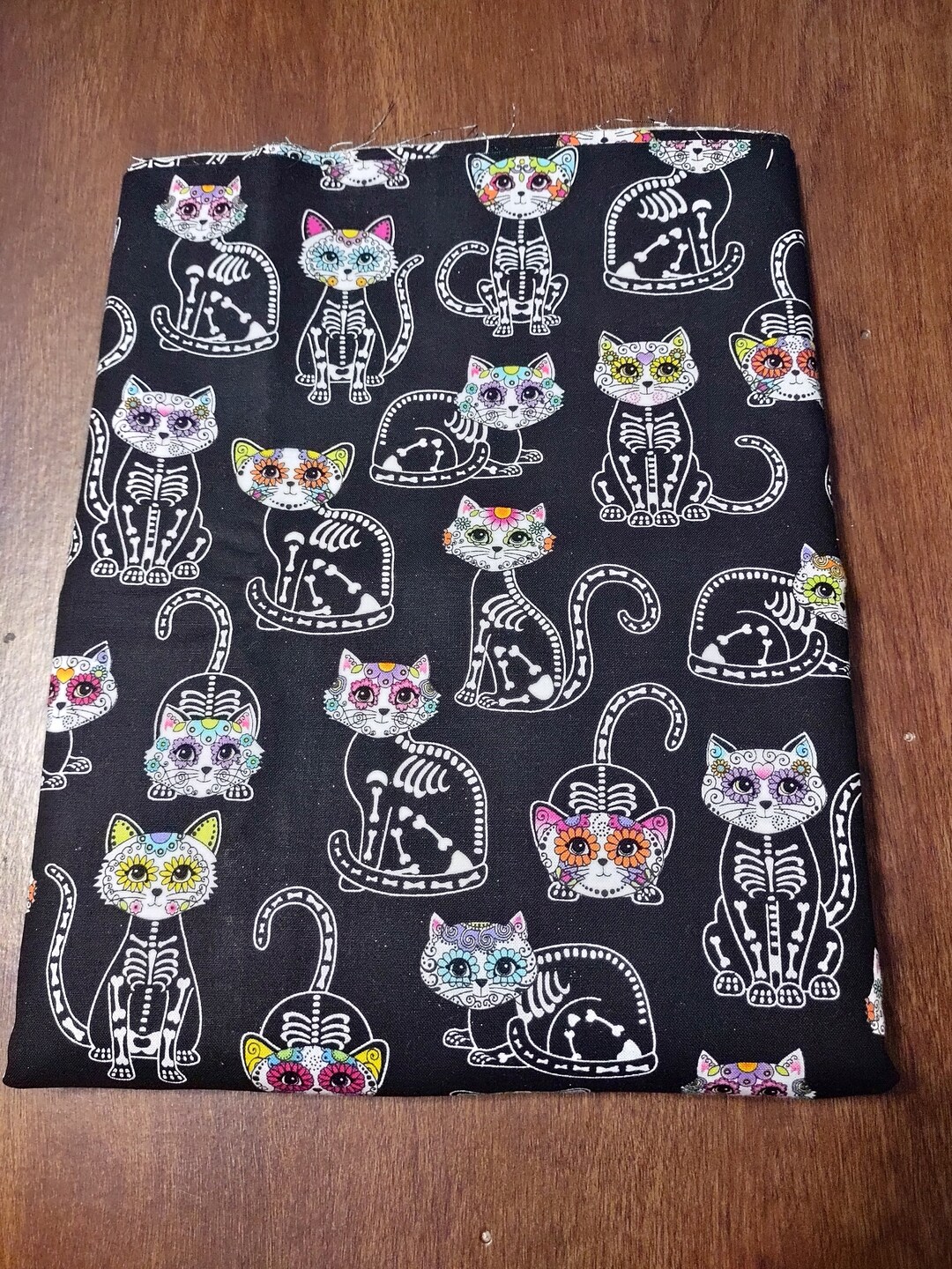 Skeleton Cat Padded Book Sleeve With Closure - Etsy