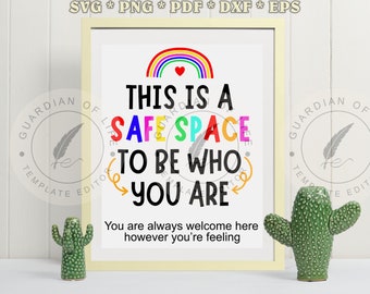 Safe Space Svg - Etsy