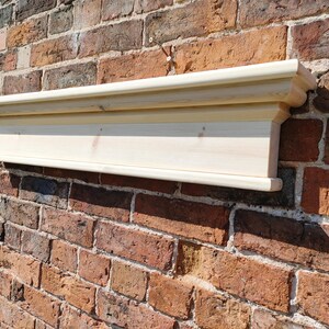 Wooden Ornate Floating Mantel Shelf Kitchen Over Oven Shelf Fireplace ...