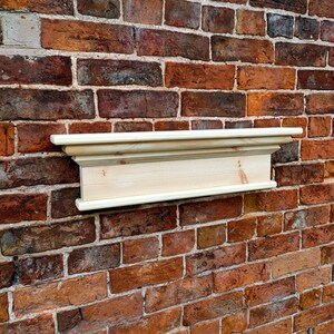 Wooden Ornate Floating Mantel Shelf Kitchen Over Oven Shelf Fireplace ...