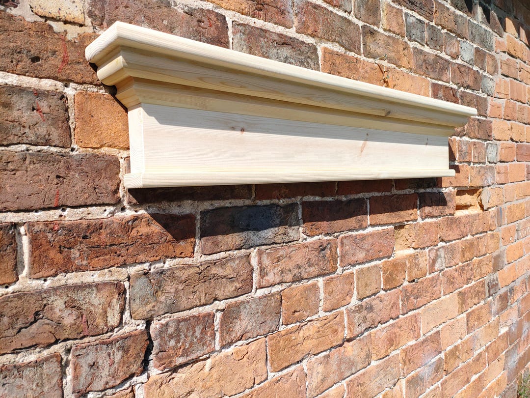 Wooden Ornate Floating Mantel Shelf Kitchen Over Oven Shelf Fireplace ...