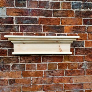 Wooden Ornate Floating Mantel Shelf Kitchen Over Oven Shelf Fireplace ...