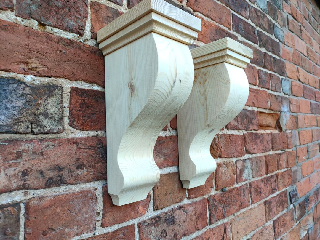 Ready to Go -A Pair of Joinery Grade Redwood Corbels -P - Etsy UK