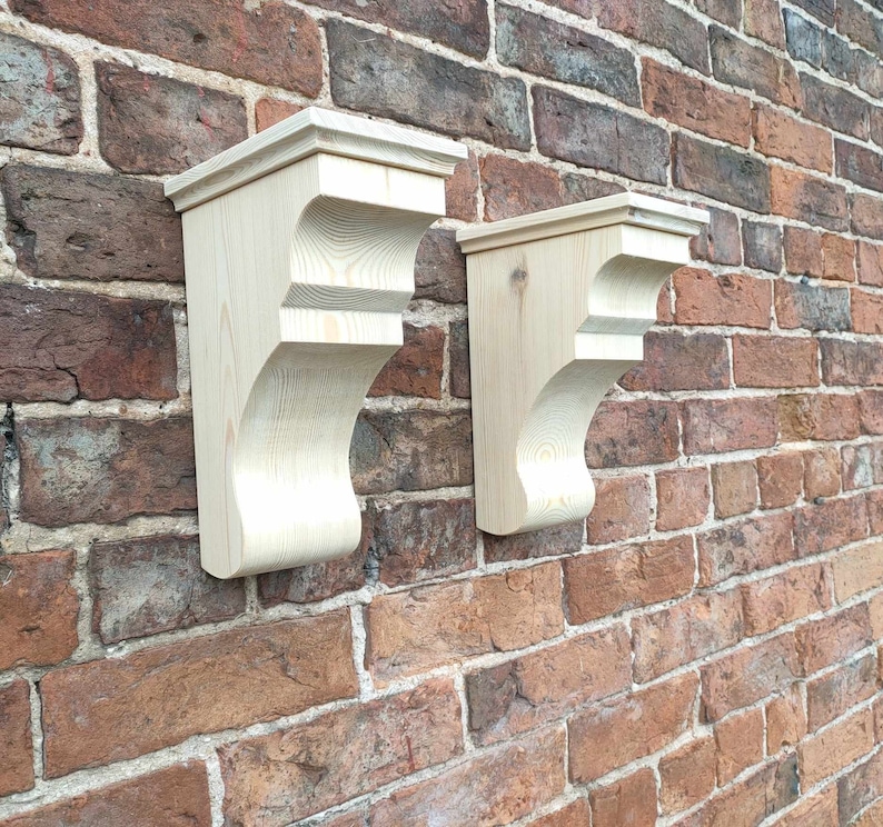 A Pair of Joinery Grade Redwood Corbels - Etsy UK