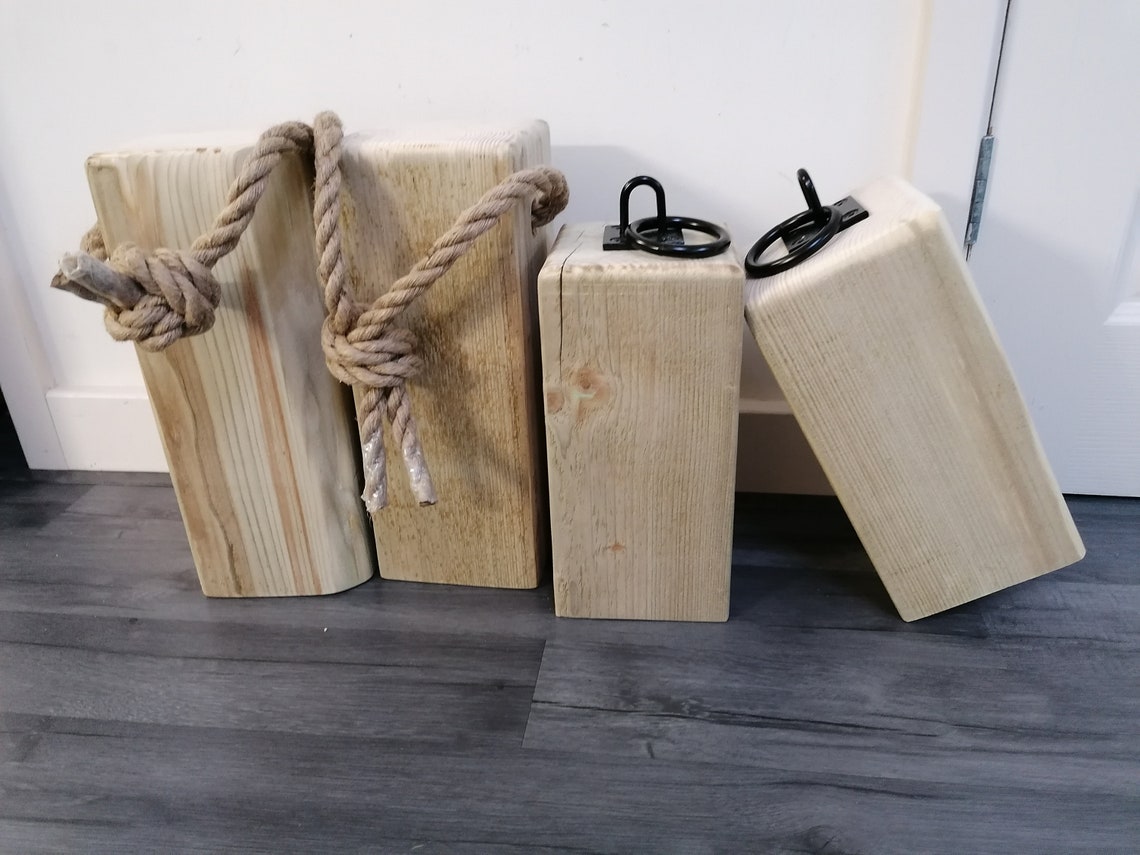 Rustic NEW Solid Wood Door Stop Farm House Decor 2 Sizes | Etsy