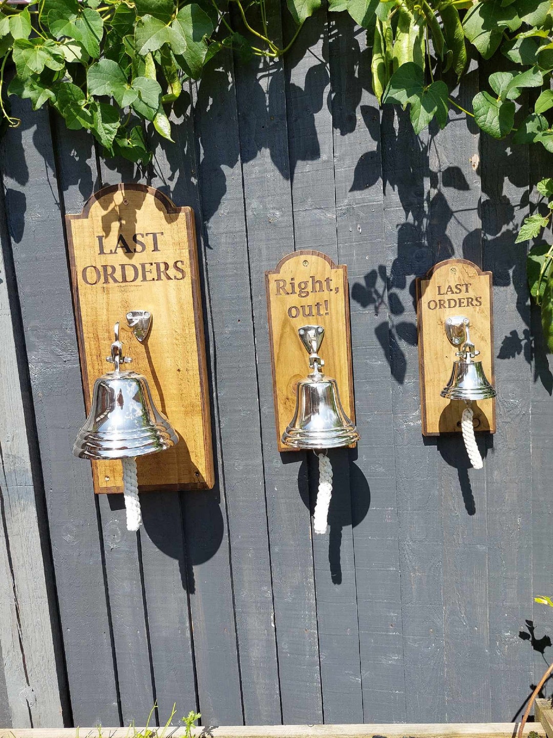 Personalised Last Orders Bell, Home Bar Accessories, Mancave Bell, Dads ...