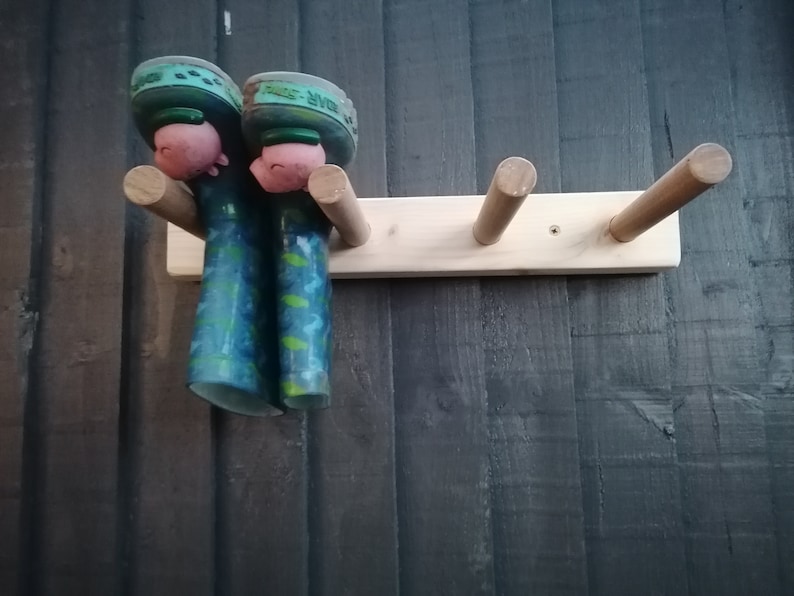 Welly Wellington Wellies Wooden Rack / Boots Holder Wall - Etsy UK