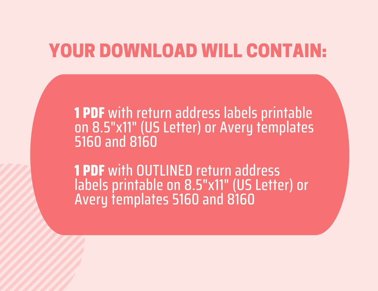 Printable and Editable Minimalist Address Labels, Avery Template ...