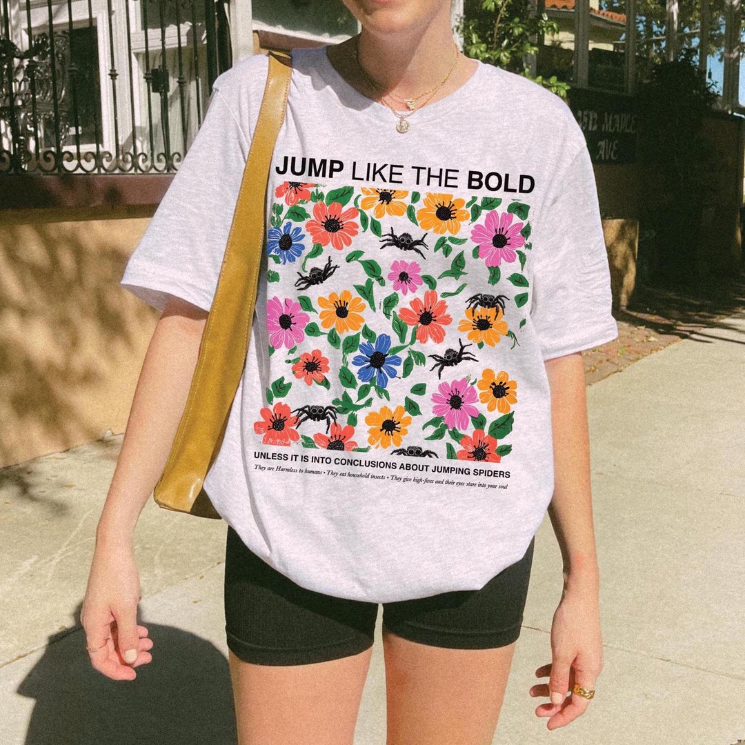 Jumping Spider Shirt Spider Mom Spider Gifts Preppy Jumping Spider Hide ...