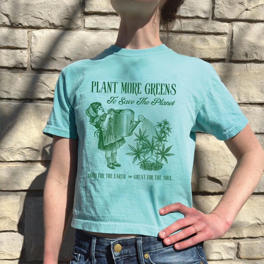 Weed Clothes Plant Lady Boxy Tee Thc Stoner Girl Pot Head Shirt ...