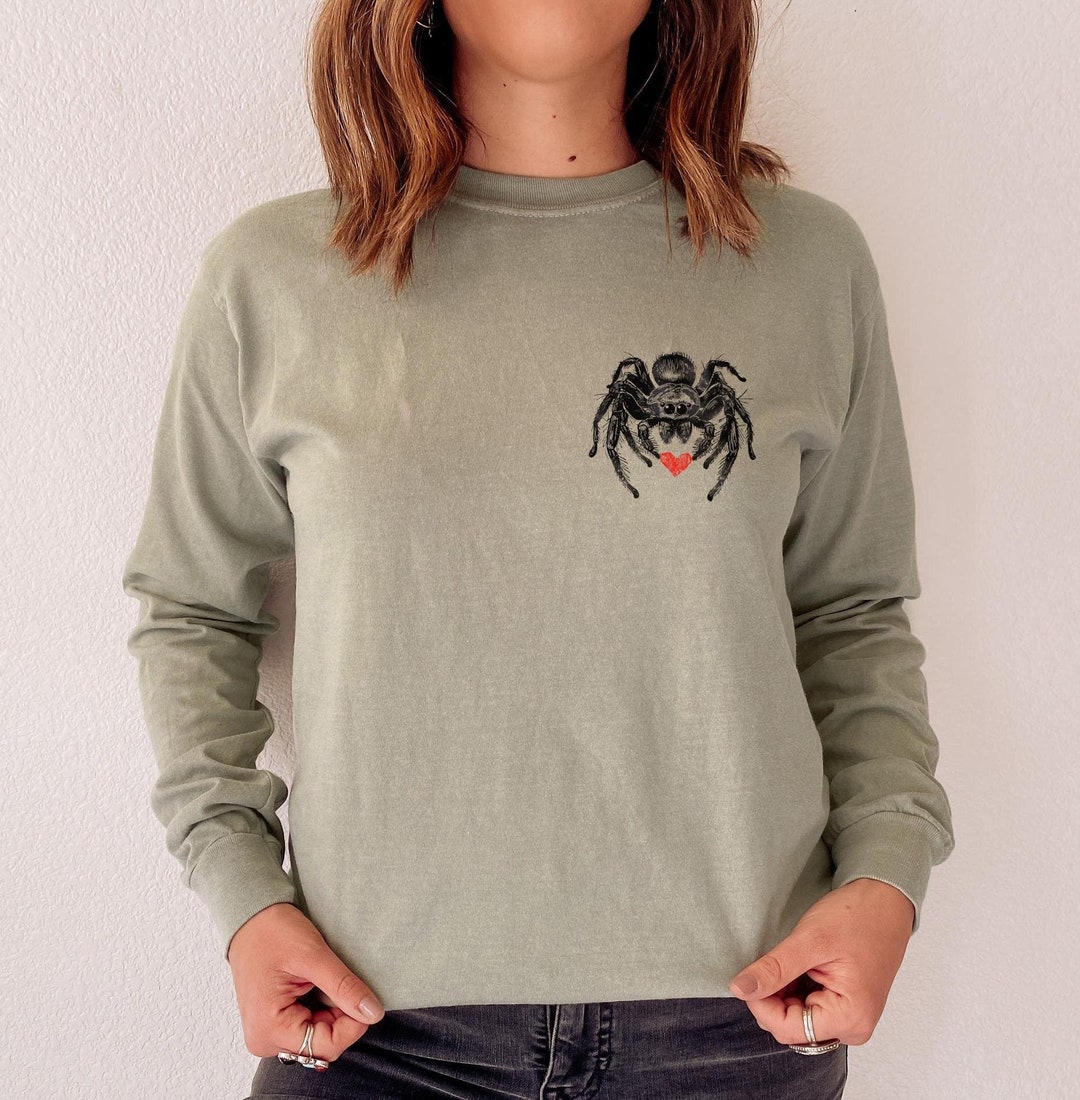 Jumping Spider Shirt Long Sleeves Spider Mom Spider Mama Spider Gifts ...