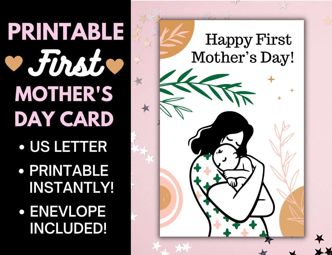 Printable First Mothers Day Card | First Mothers Day Gifts | Customized ...