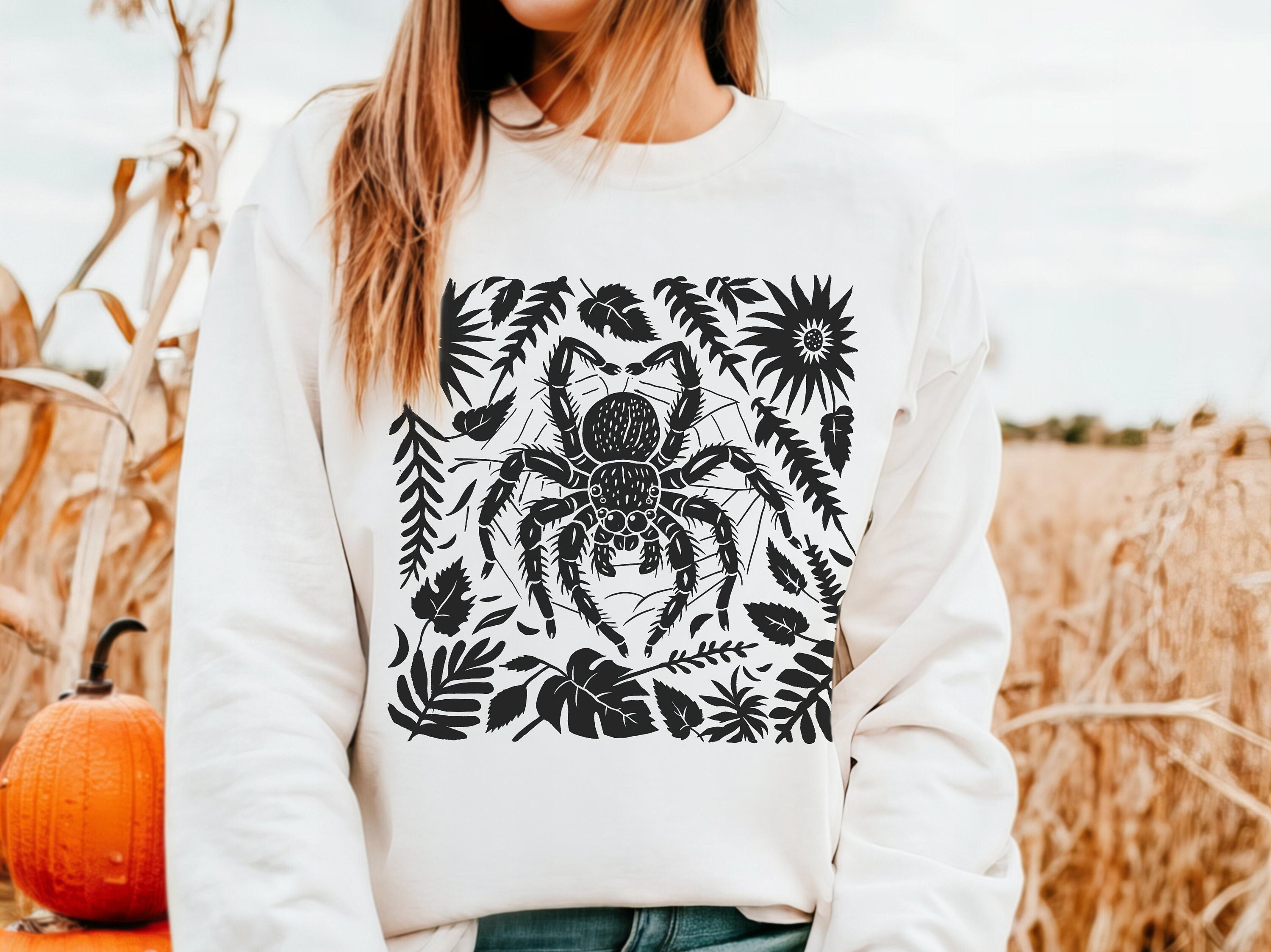 Jumping Spider Shirt Cottagecore Witchcore Spood Sweatshirt Tarantula ...
