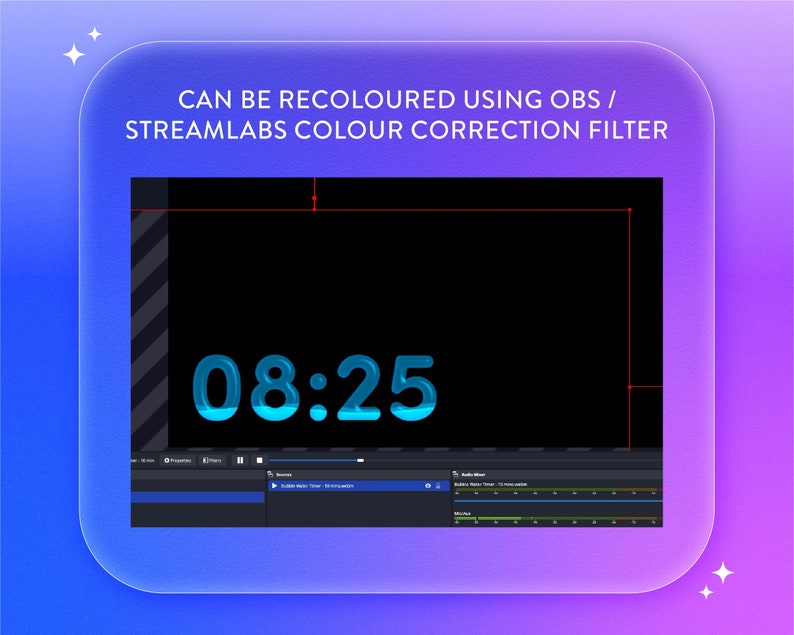 Bubble Water Countdown Timer for Twitch / Kick Stream Overlay, 3 Mins ...