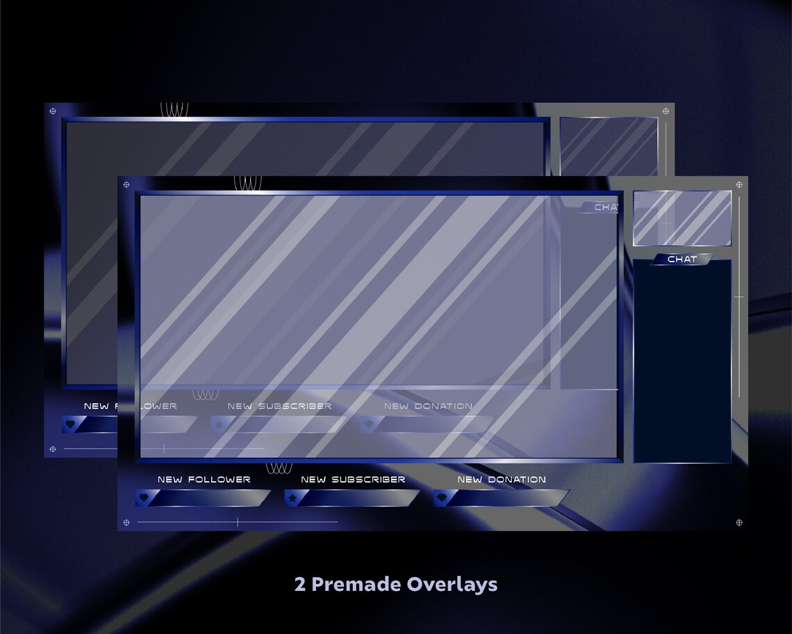 Animated Twitch Kick Stream Overlay Package, Retro, Futuristic, Simple ...