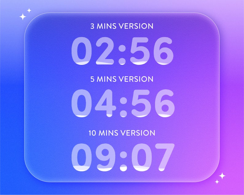 Liquid Countdown Timer for Twitch / Kick Stream Overlay, 3 Mins, 5 Mins ...