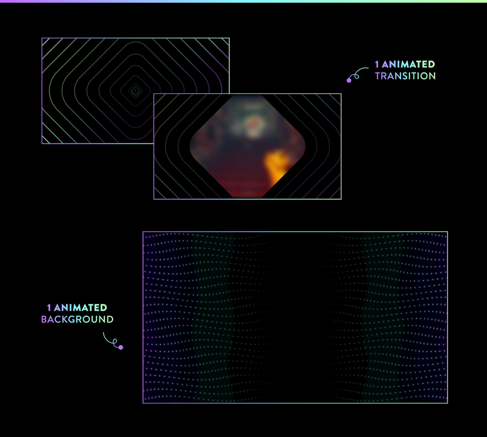 Cyber Gradient Animated Stream Overlay Package (instant Download) - Etsy