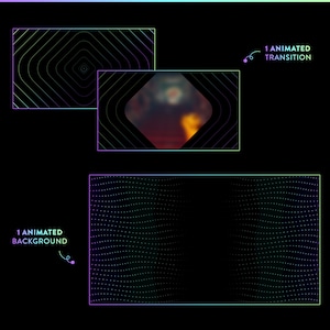 Cyber Gradient Animated Stream Overlay Package (instant Download) - Etsy