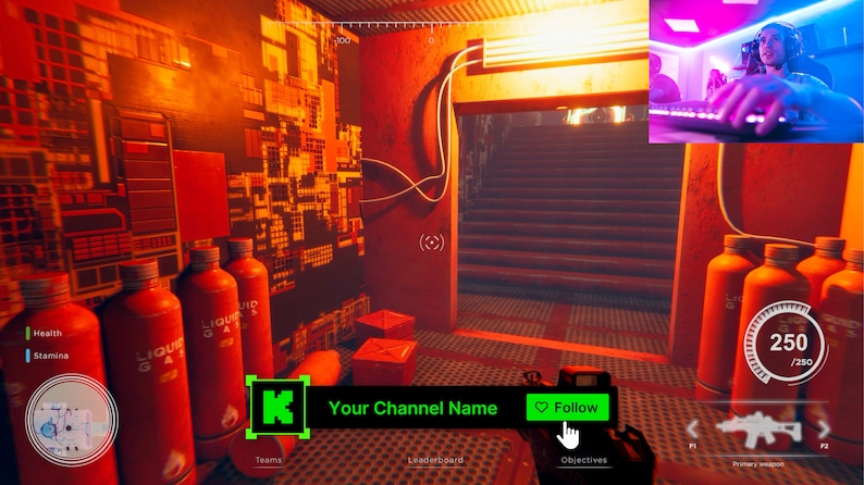 Custom Kick Follow Button Animation, Youtube Video Intro Social Media ...