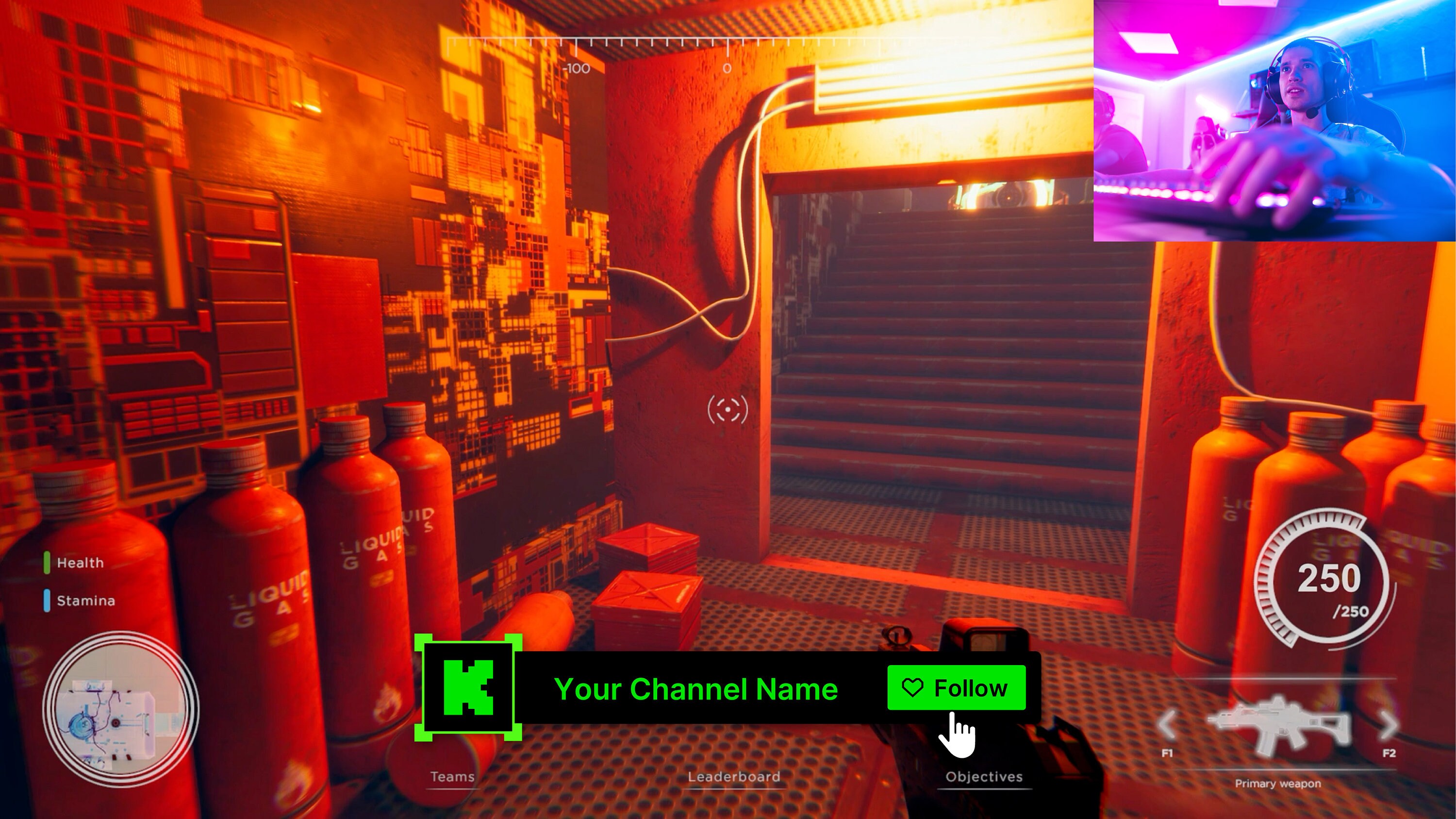 Custom Kick Follow Button Animation, Youtube Video Intro Social Media ...