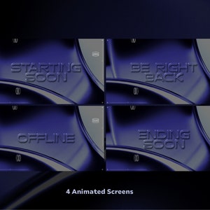 Animated Twitch Kick Stream Overlay Package, Retro, Futuristic, Simple ...