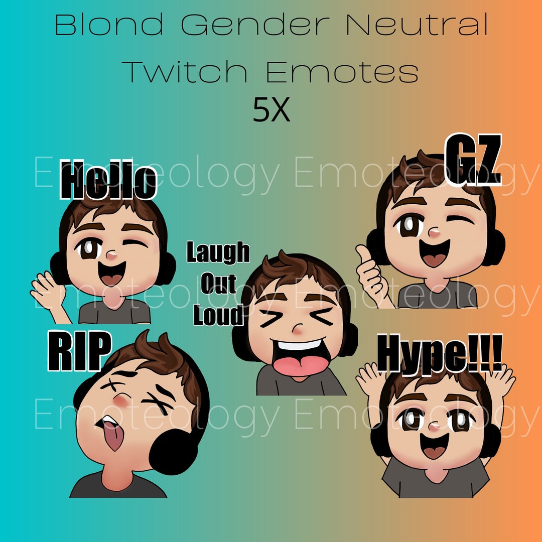 Twitch Emotes, Gender Neutral Emotes, Streaming, Twitch, Online Emotes ...