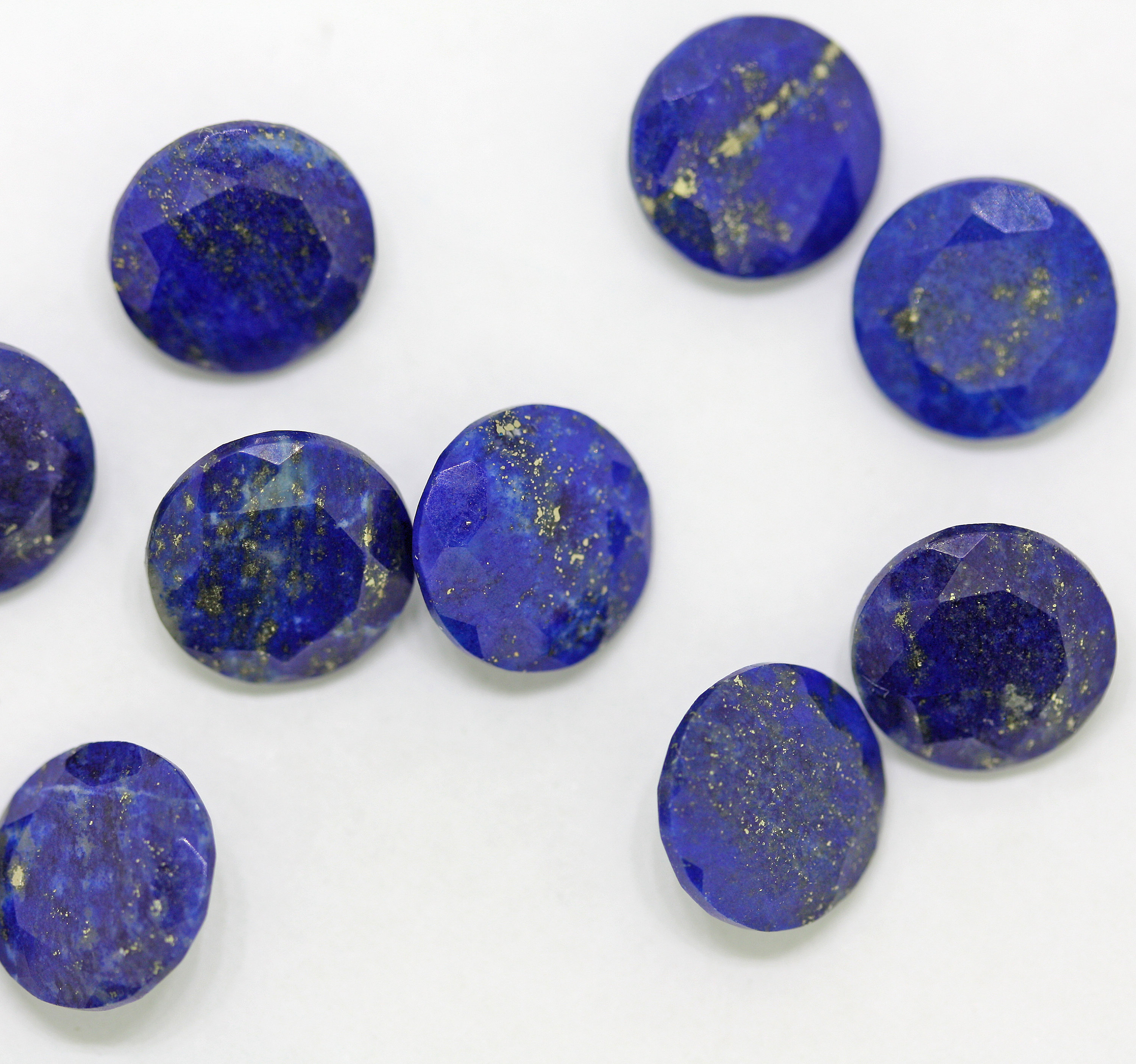Faceted Round Lapis Lazuli Stone / 4mm, 5mm, 6mm, 7mm, 8mm, 10mm ...