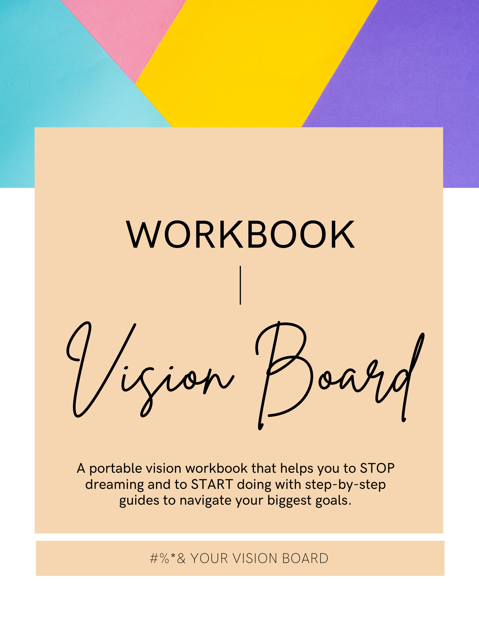 Vision Board Workbook - Etsy