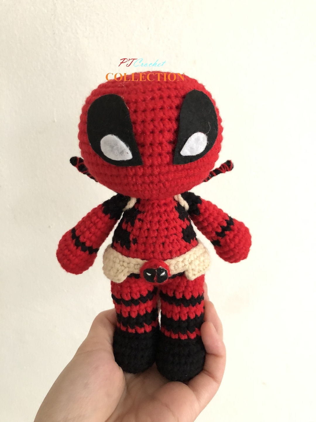 Deadpool Amigurumi Deadpool Crochet Doll, Super Heroes Crochet ...