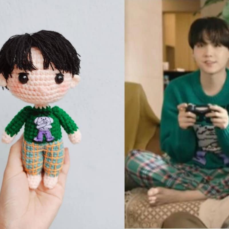 Crochet Bts Keychain - Etsy