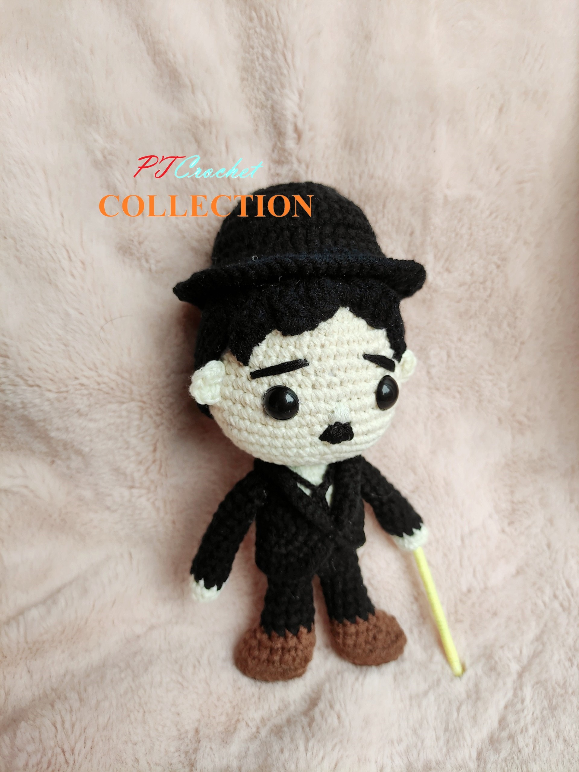 Crochet Charlie Chaplin Doll Amigurumi Charlie Chaplin - Etsy