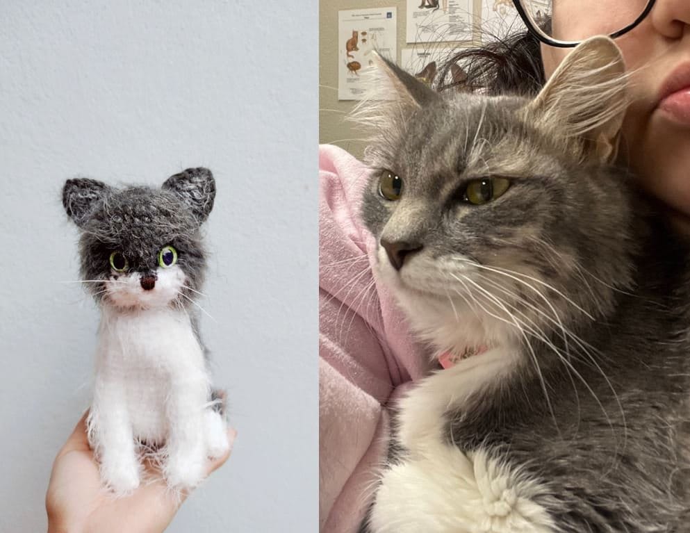 Custom Crochet Cat, Custom Cat Plush, Custom Stuffed Animal ...