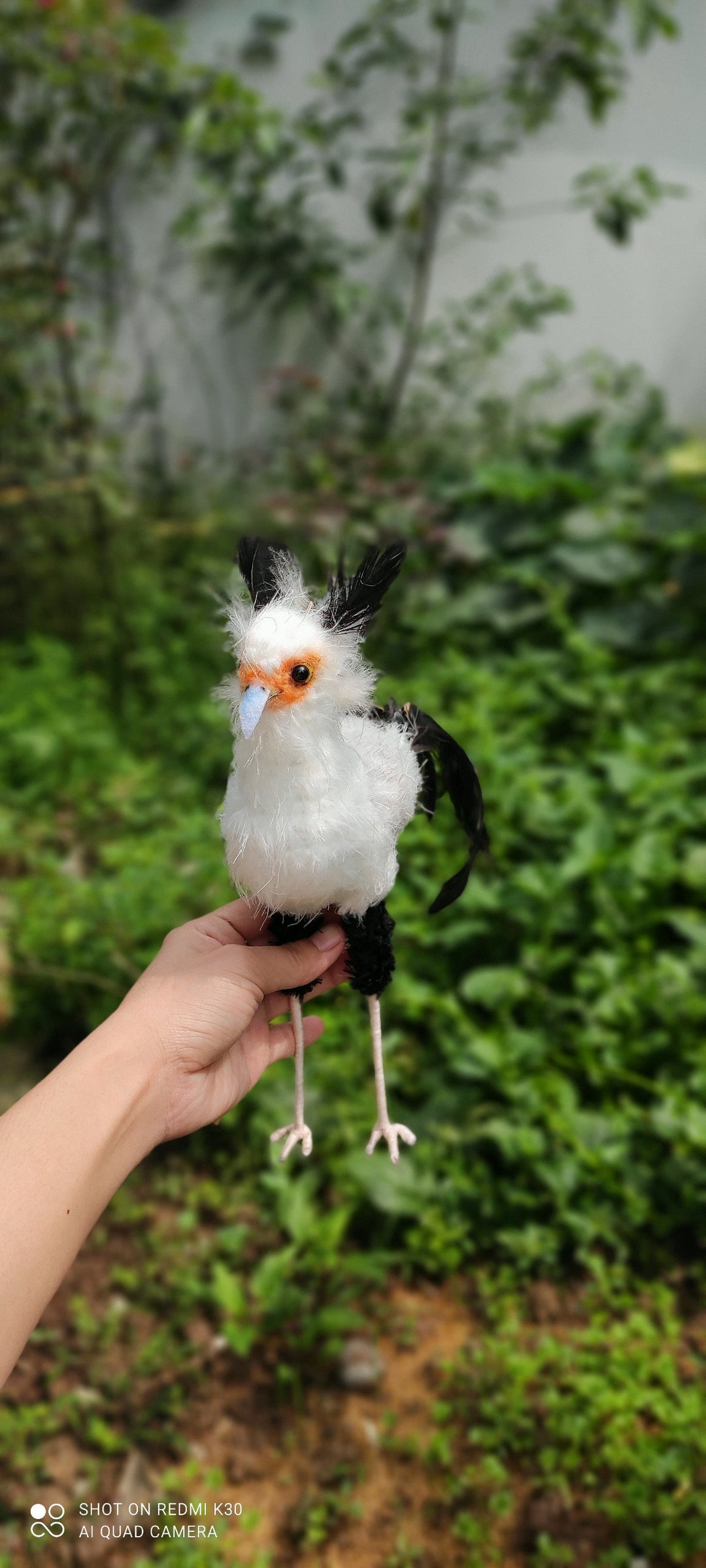 Crochet Secretary Bird Doll, Handmade Secretary Bird Doll, Amigurumi ...