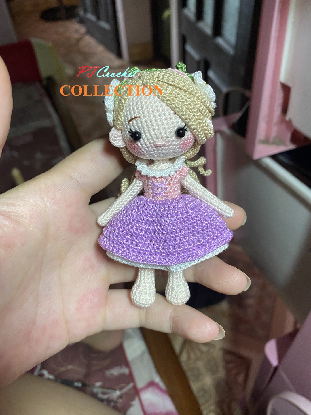 Rapunzel Inspired Crochet Doll Princess Rapunzel In Tangled Crochet