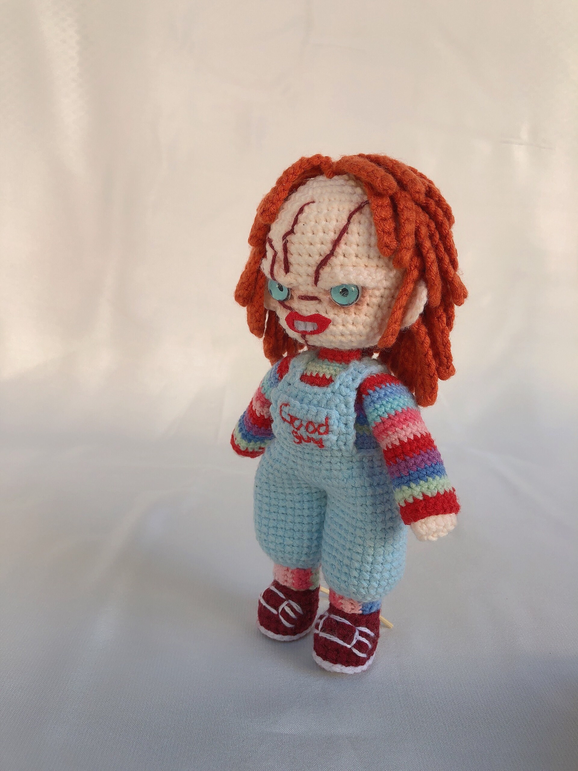 Chucky Crochet Doll, Chucky Amigurumi, Halloween Amigurumi , Handmade ...