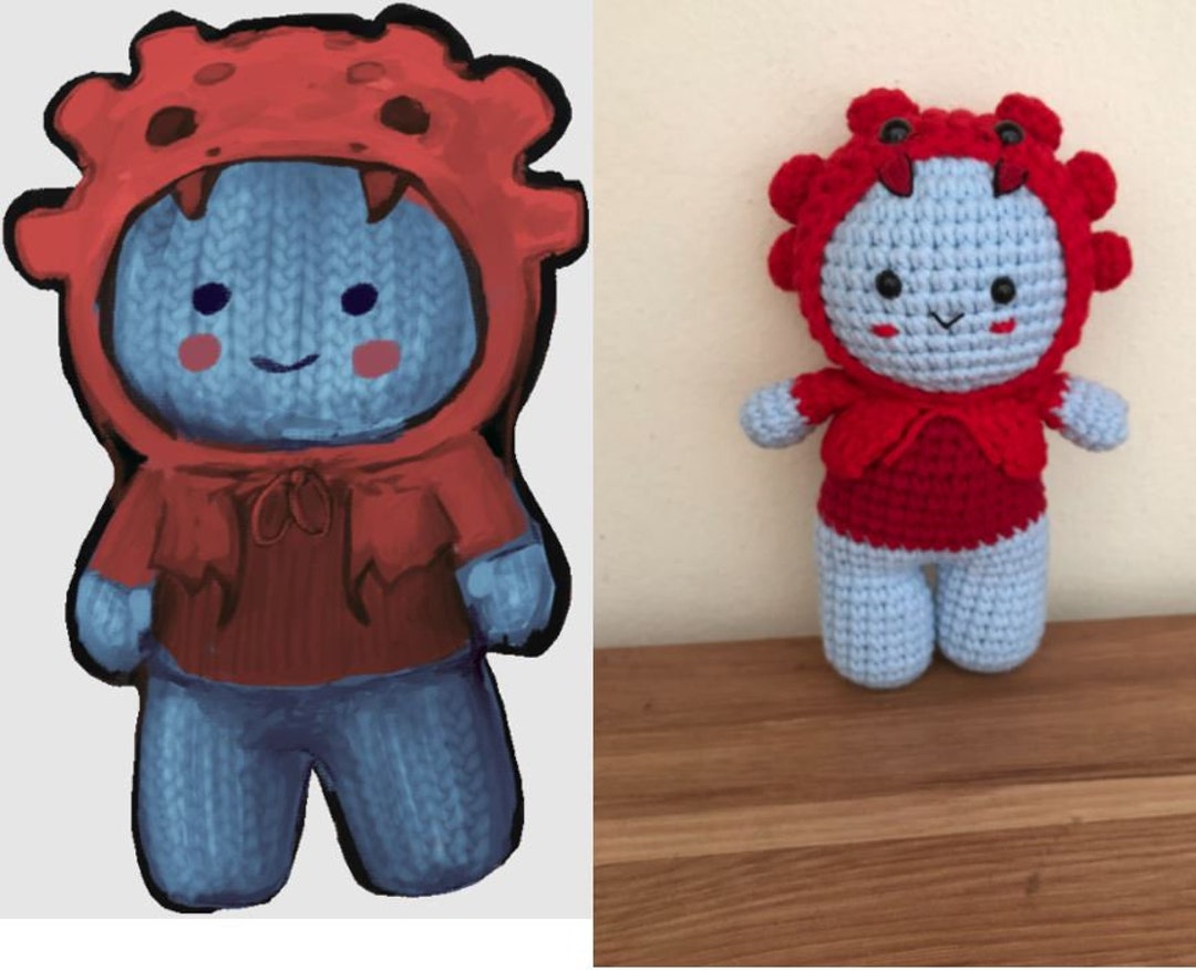 Mini Custom Plush Commission, Mini Custom Crochet Doll, Custom Doll ...