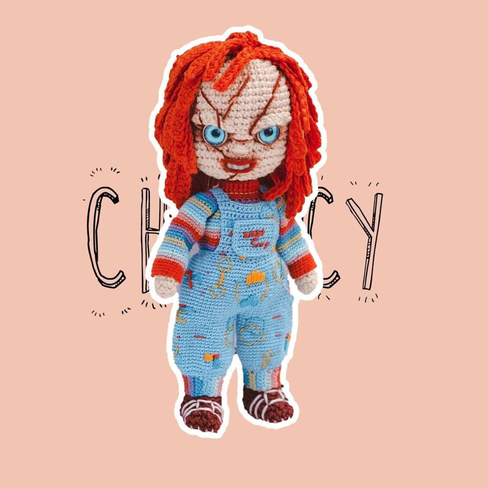 Chucky Crochet Doll Chucky Amigurumi Halloween Amigurumi | Etsy