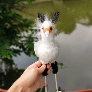 Crochet Secretary Bird Doll, Handmade Secretary Bird Doll, Amigurumi ...