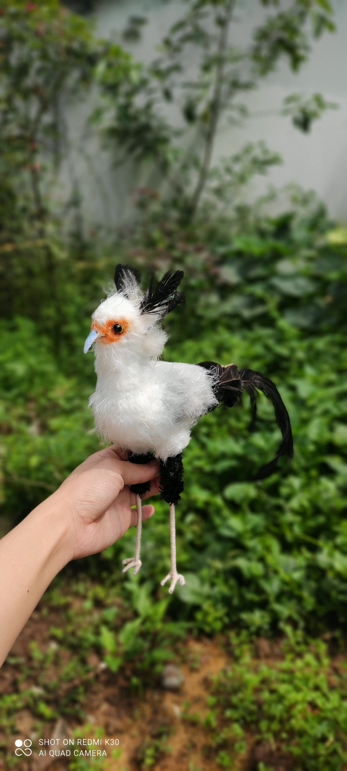Crochet Secretary Bird Doll, Handmade Secretary Bird Doll, Amigurumi ...