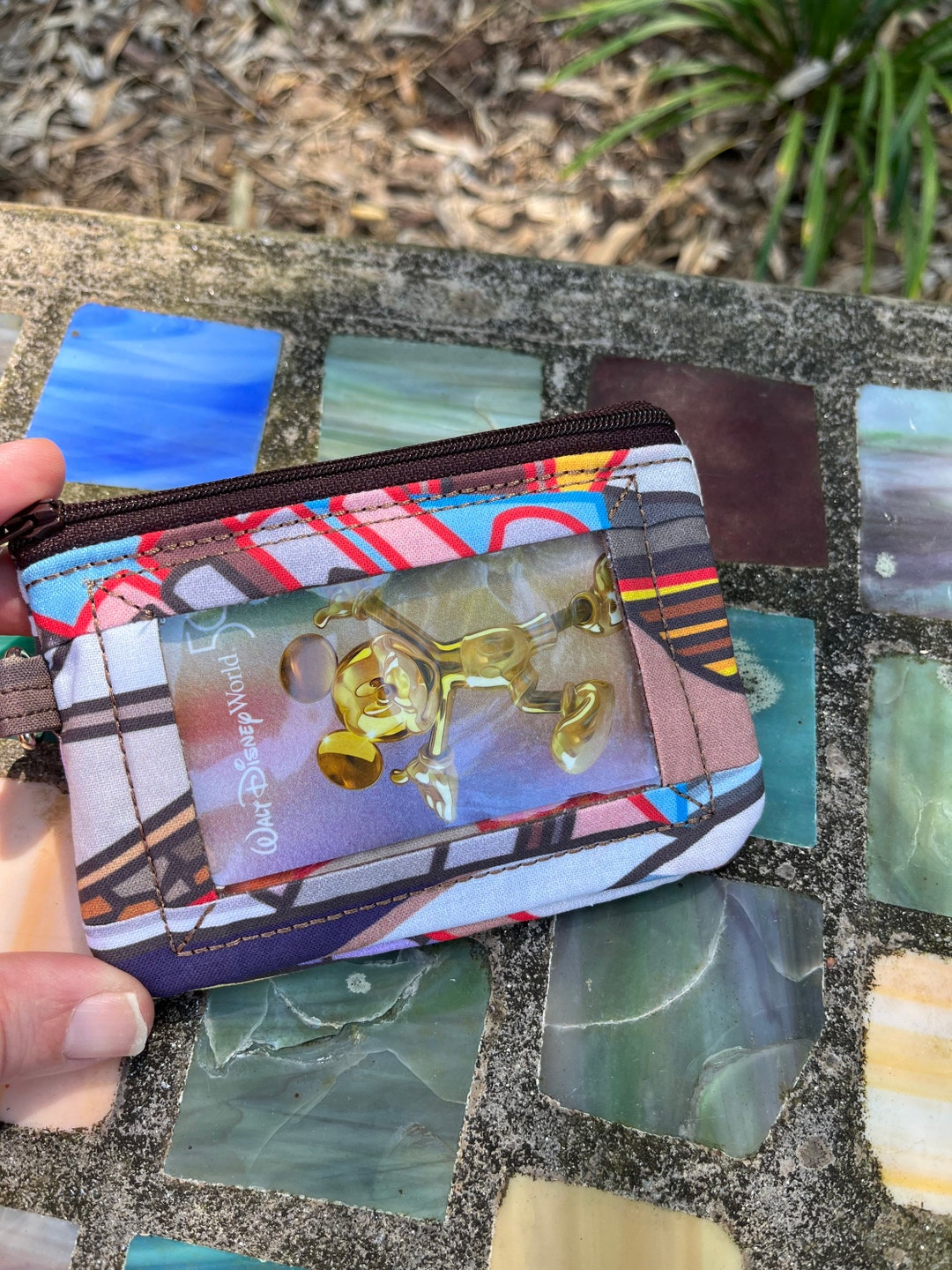 Epcot Center the Land Tile Mural ID Pocket Sized Zipper Pouch - Etsy