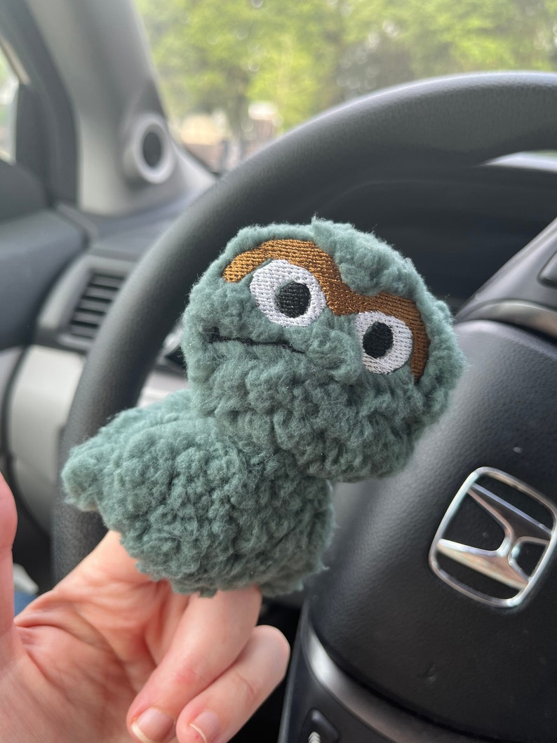 Oscar the Grouch Mini Puppet With Garbage Can "i Love Trash!" "scram ...