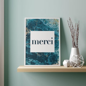 Merci Wall Art Print Home or Office Wall Art Printable - Etsy