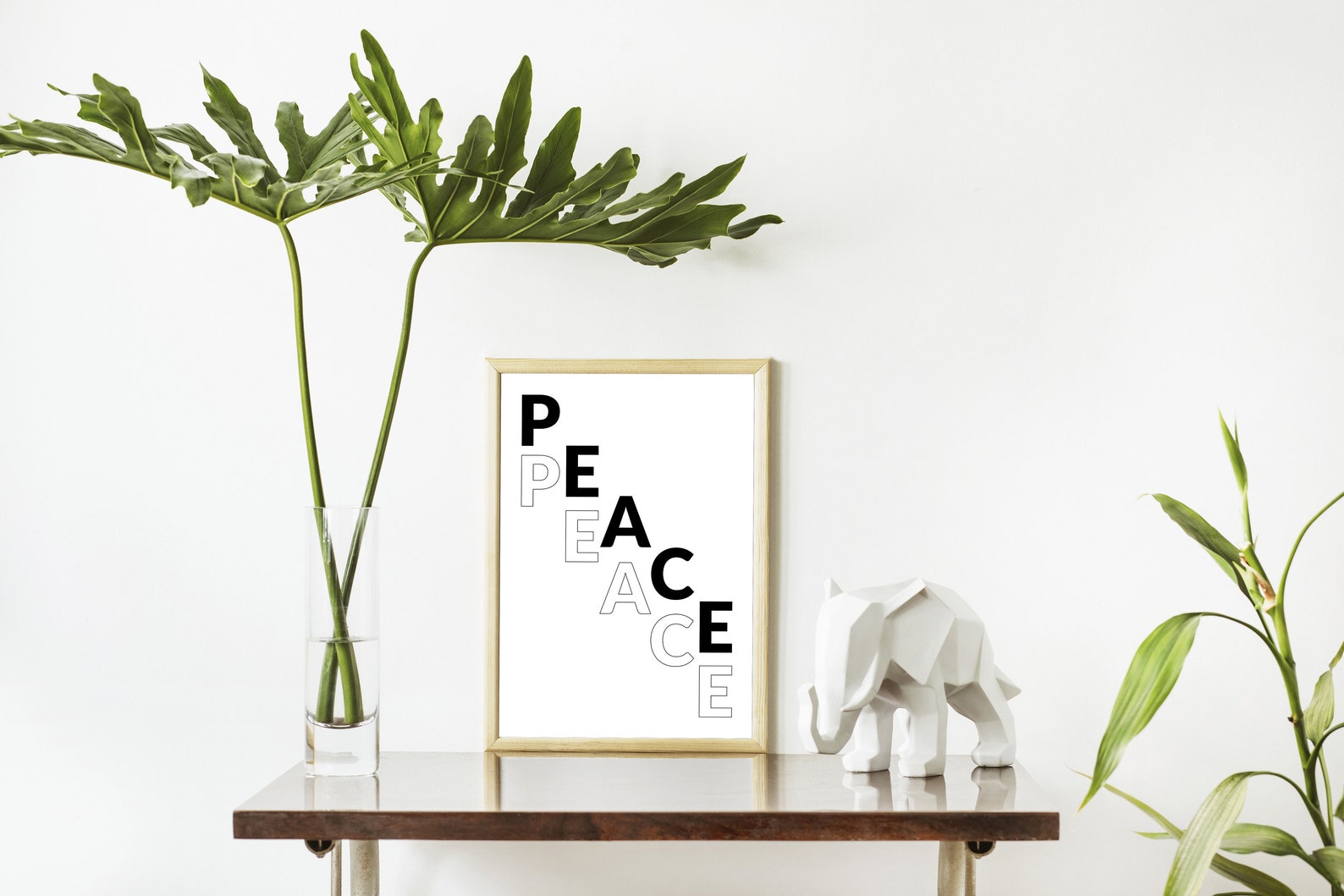 PEACE Motivational Wall Art Print Home or Office Wall Art - Etsy