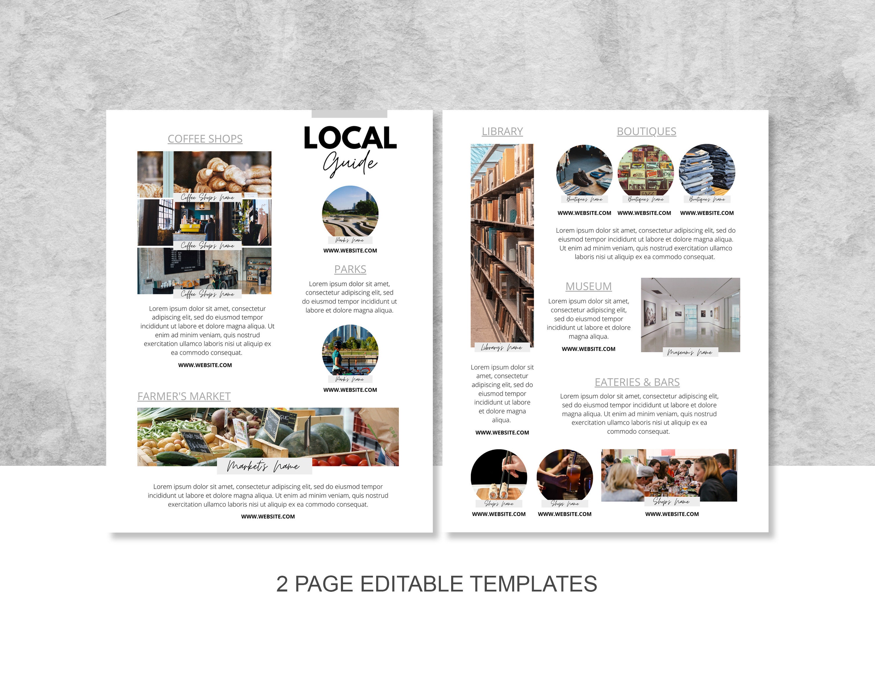 Real Estate Local Guide Template Real Estate Marketing, Buyer's Guide ...